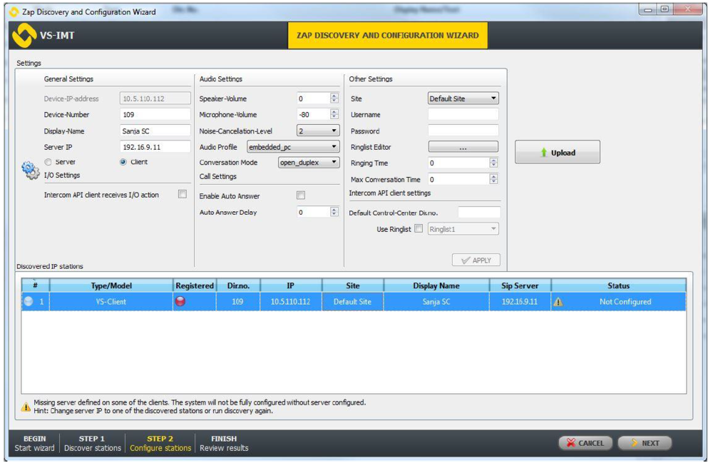 Zenitel Client IMT Configuration - Zenitel Wiki